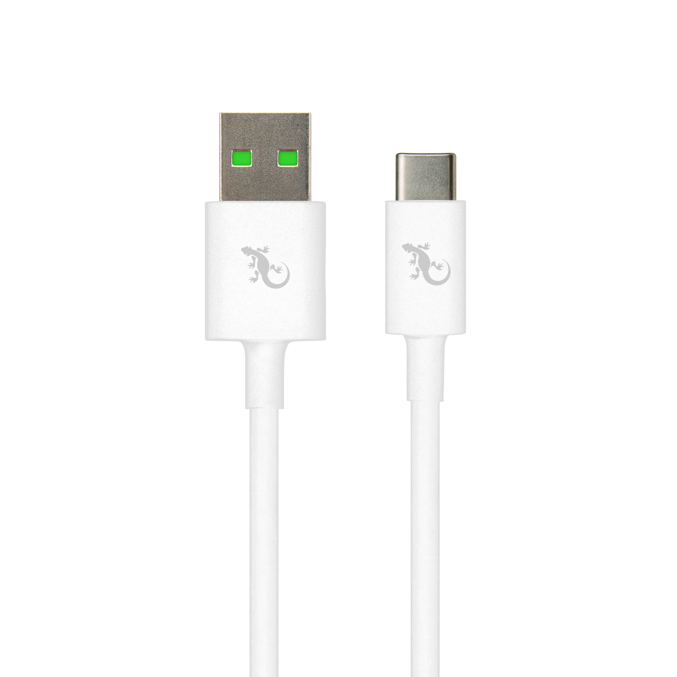 Essentials USB-C to USB-A Round Cable - 1m White – Gecko